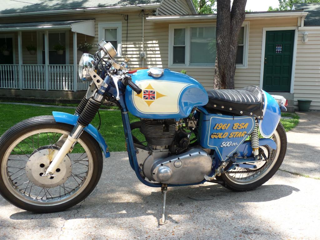 BSA Gold Star Cafe Racer – Left Side | Bike-urious