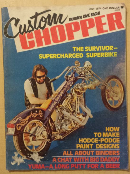 Custom Chopper Cover July 1974 | Bike-urious