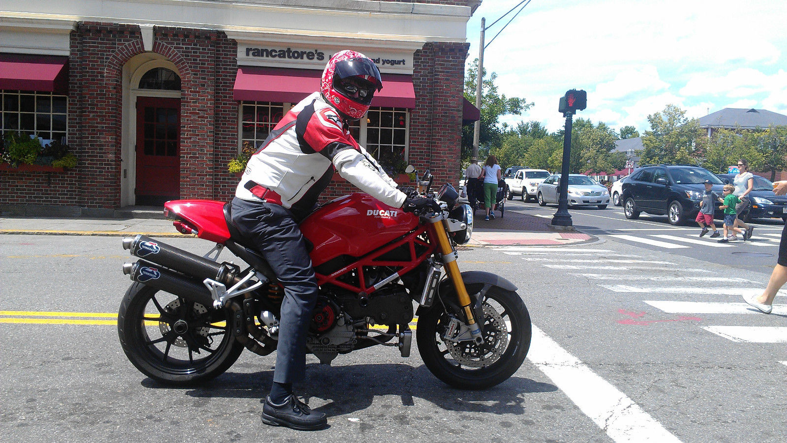 Ducati Monster S4RS Testastretta – Right Side with Rider | Bike-urious