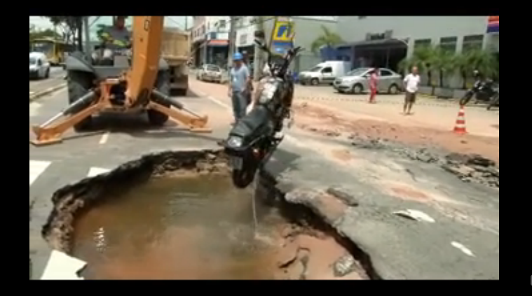 Giant Pothole – Featured | Bike-urious