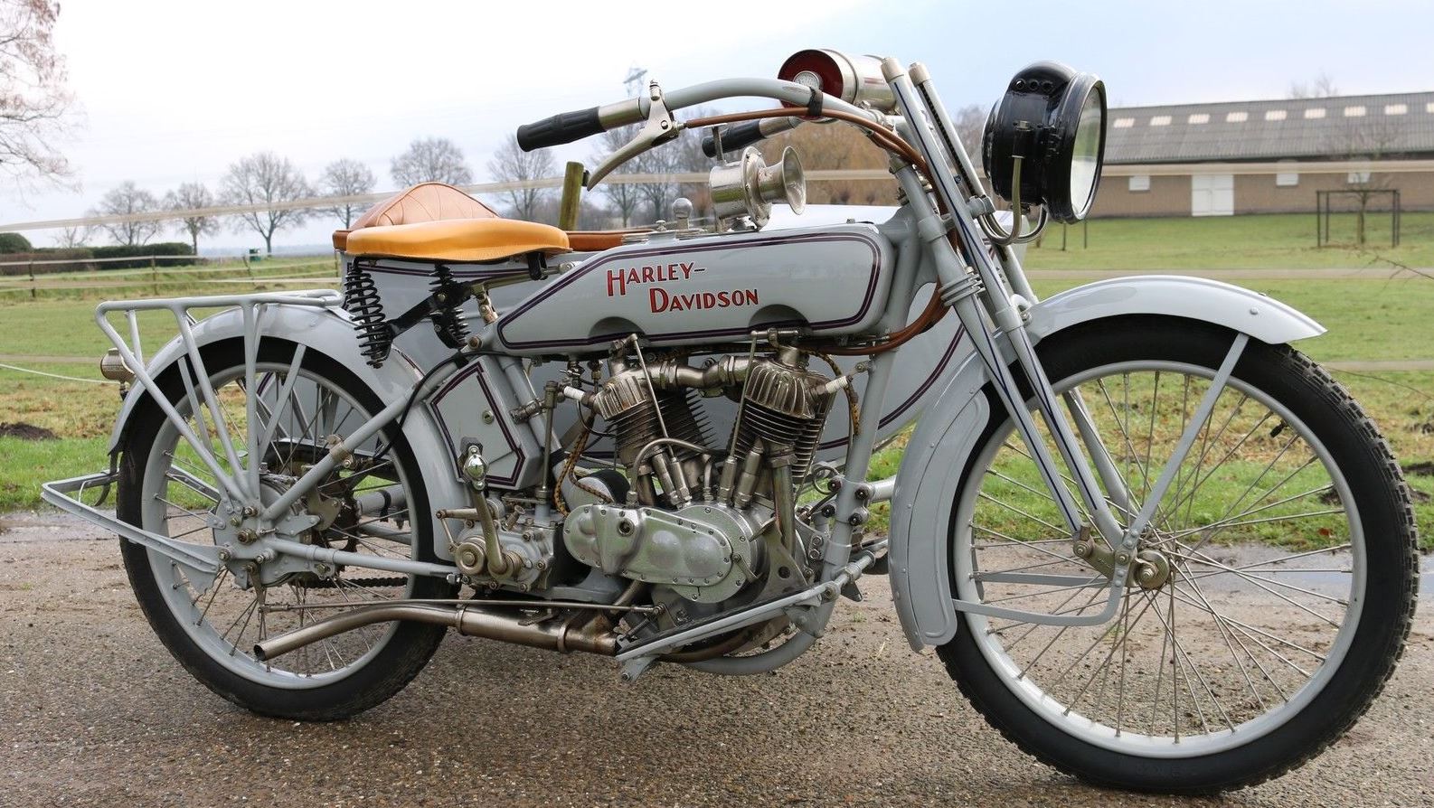 Harley-Davidson Model J with Sidecar – Right Side | Bike-urious