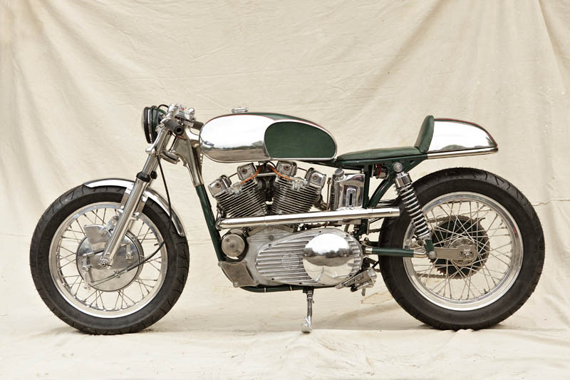 Harley Davidson XLCH Sportster Cafe Racer – Left Side | Bike-urious