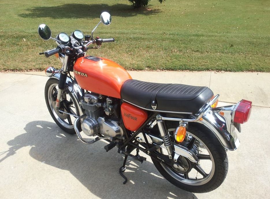 Honda CB550F – Rear Left | Bike-urious