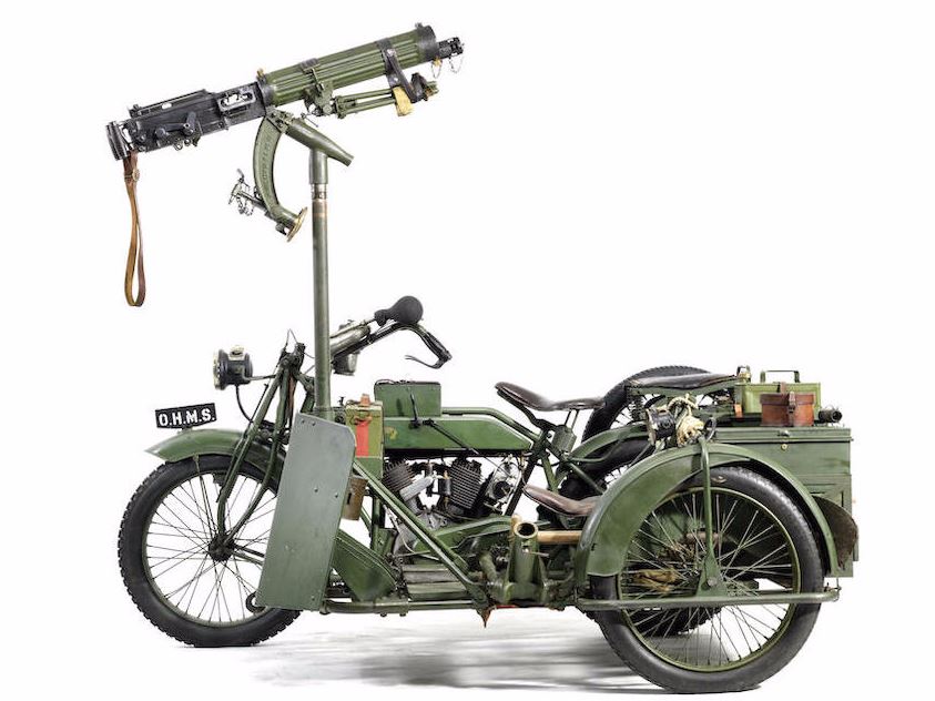 Matchless-Vickers 8B2M – Left Side Deployed Machine Gun | Bike-urious