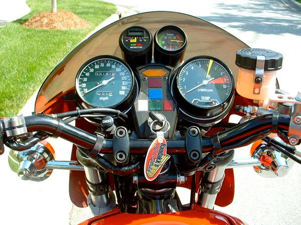 Supercharged Honda GL1000 – Cockpit | Bike-urious