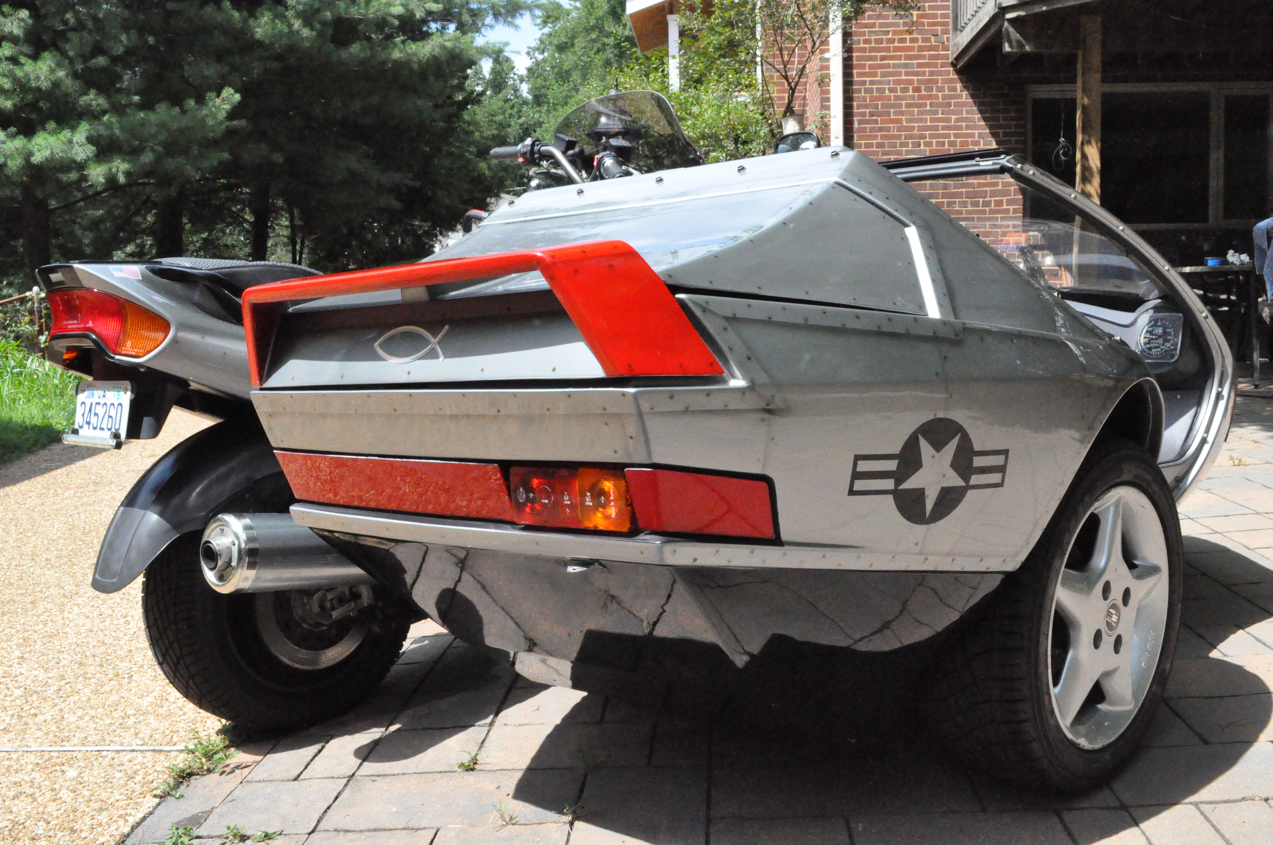 Yamaha GTS1000 with Mega Comete Sidecar – Rear Right | Bike-urious