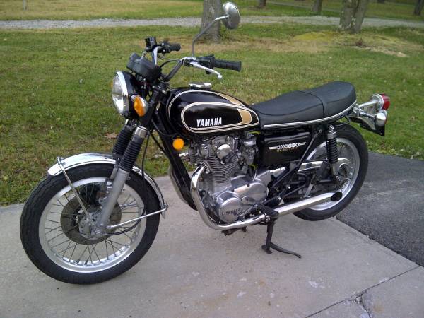 Clean Classic 1975 Yamaha Xs650 Bike Urious